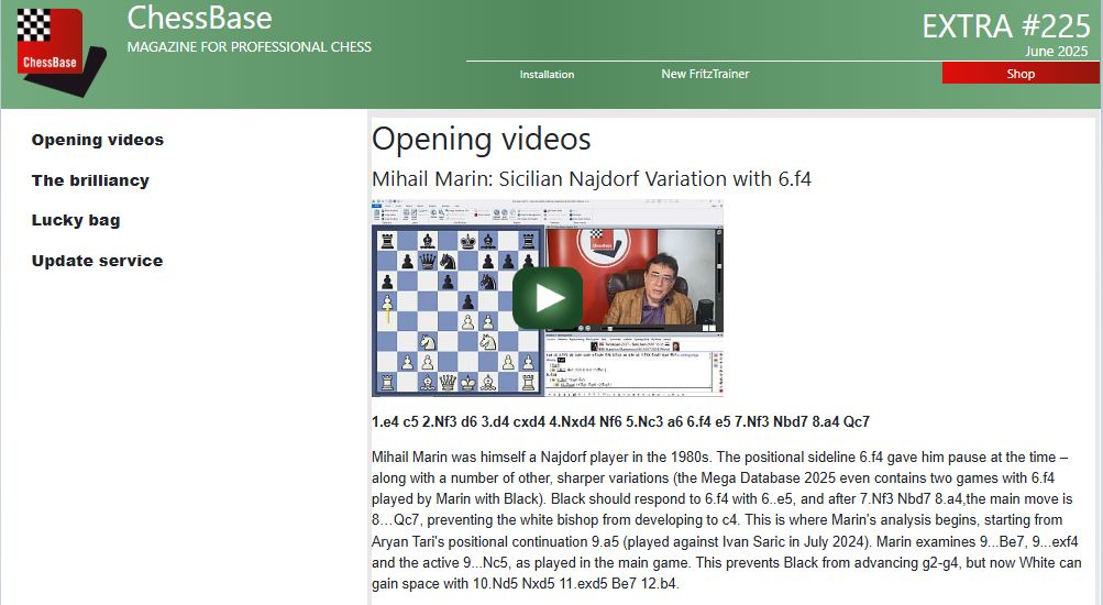 ChessBase Magazine Extra 225